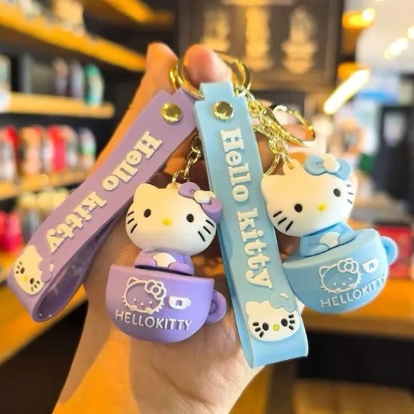 Hello Kitty | Other | Hello Kitty Purple And Blue Keychains | Poshmark